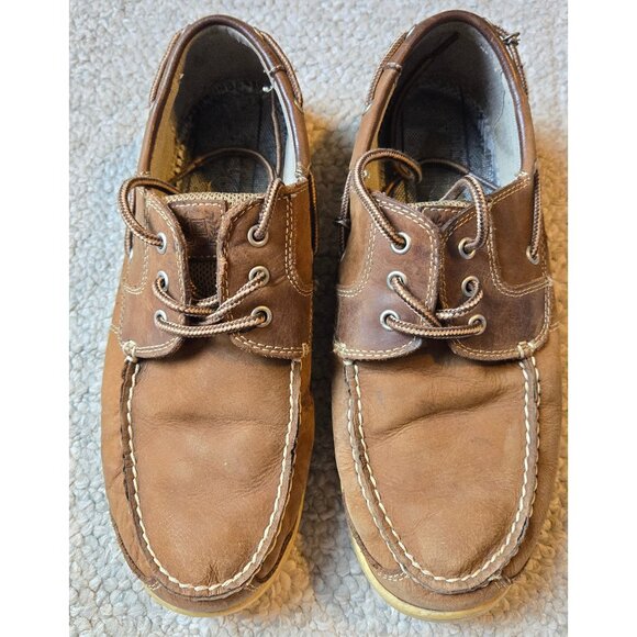 Chaps | Shoes | Chaps Leather Upper Boat Shoes Mens 2 | Poshmark